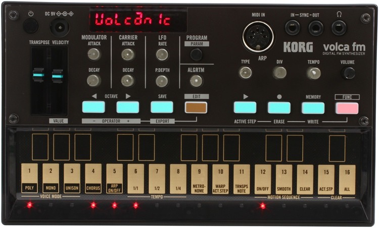 KORG volca FM Цифровой FM синтезатор за 0 ₽ — купить с доставкой