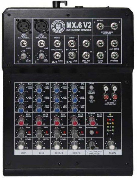 TOPP PRO MX.6 V2 Компактный микшер за 0 ₽ — купить в интернет-магазине Polysound